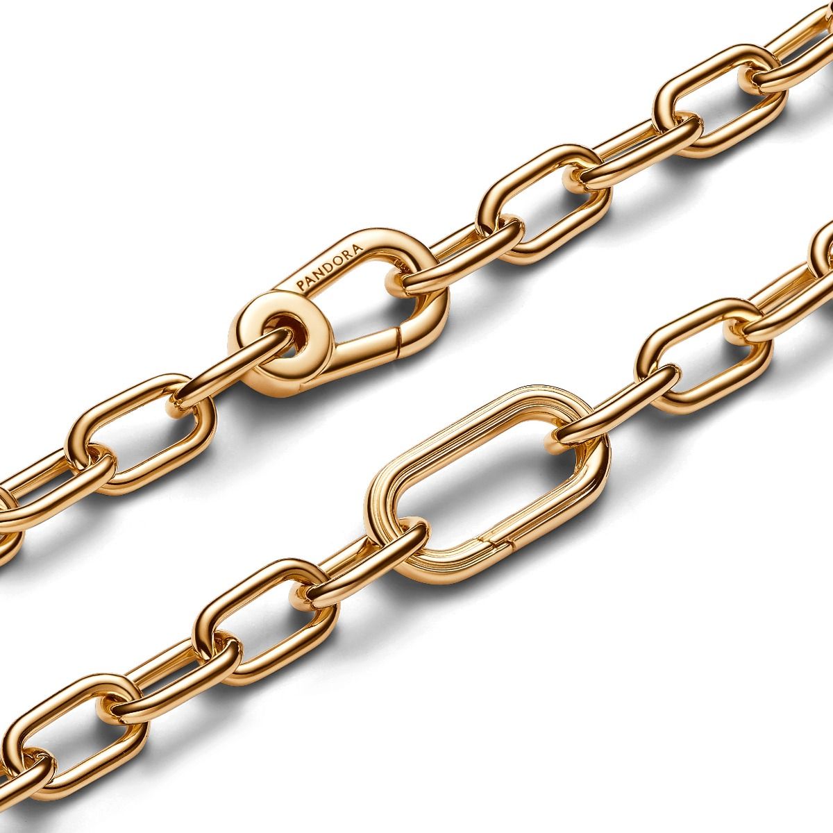 Pandora ME Small-Link Chain kaulakoru 14k Gold-plated 369685C00-50 ...