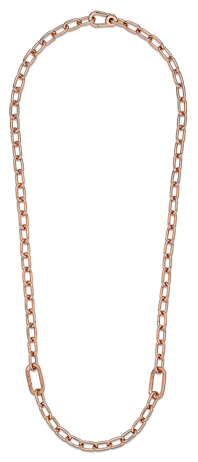Pandora Me kaulakoru Link Chain 14k Rose Gold-Plated 389685C00-50 ...