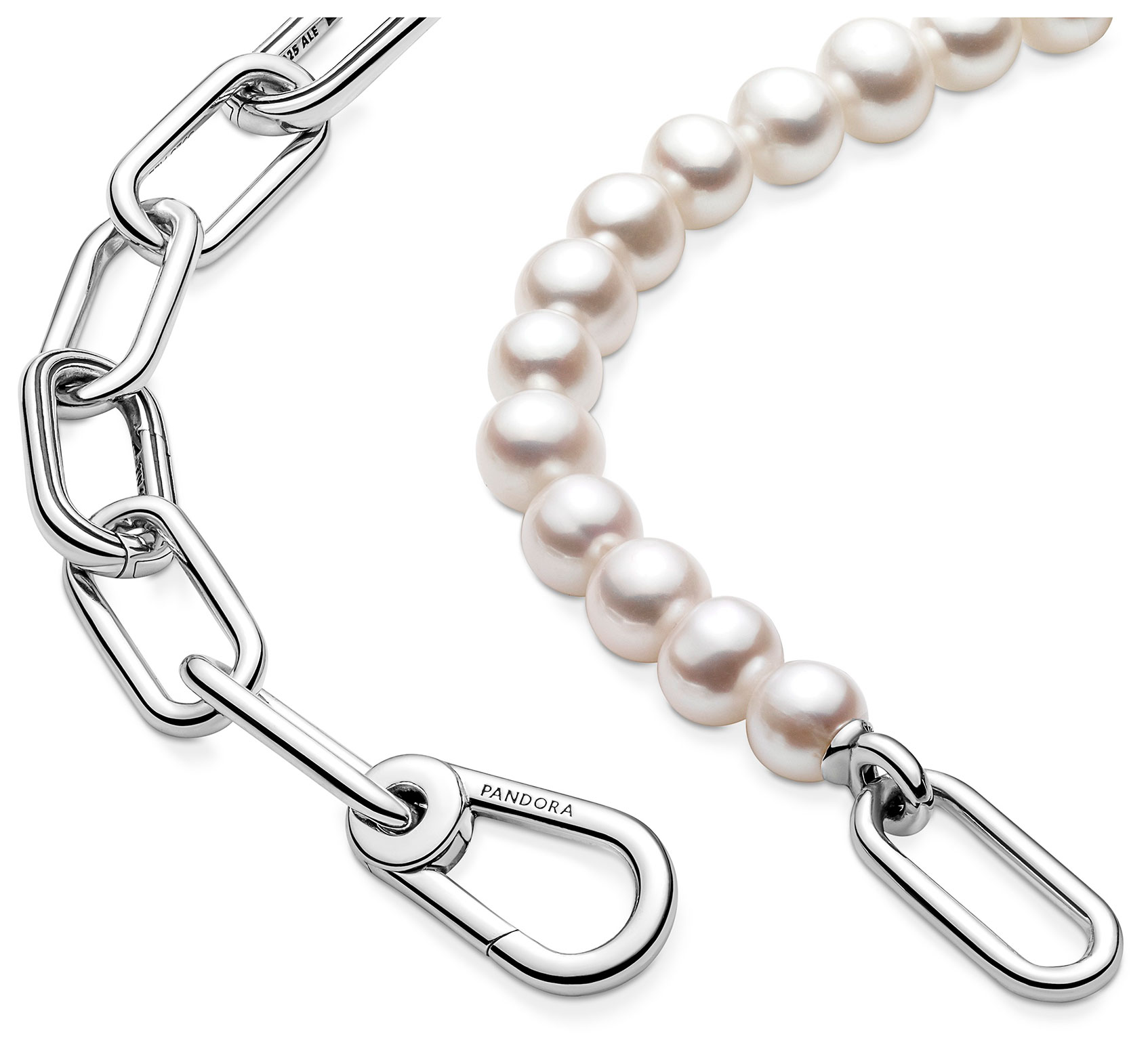 Pandora Me kaulakoru Freshwater Cultured Pearl Sterling Silver ...