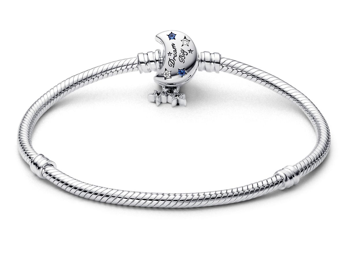 Pandora Moments Sparkling Moon Sterling silver rannekoru 592819C01 ...