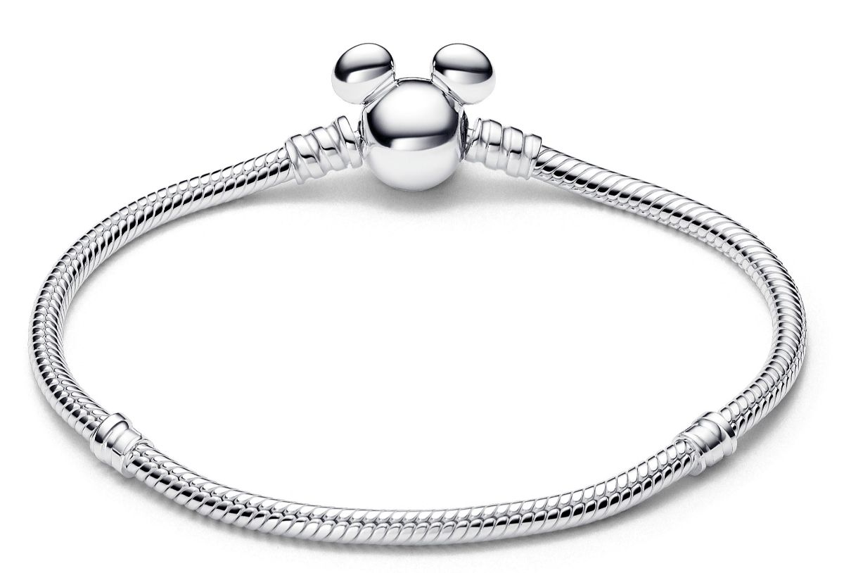 Pandora Disney x Pandora Mickey Mouse Clasp Moments Snake Chain ...