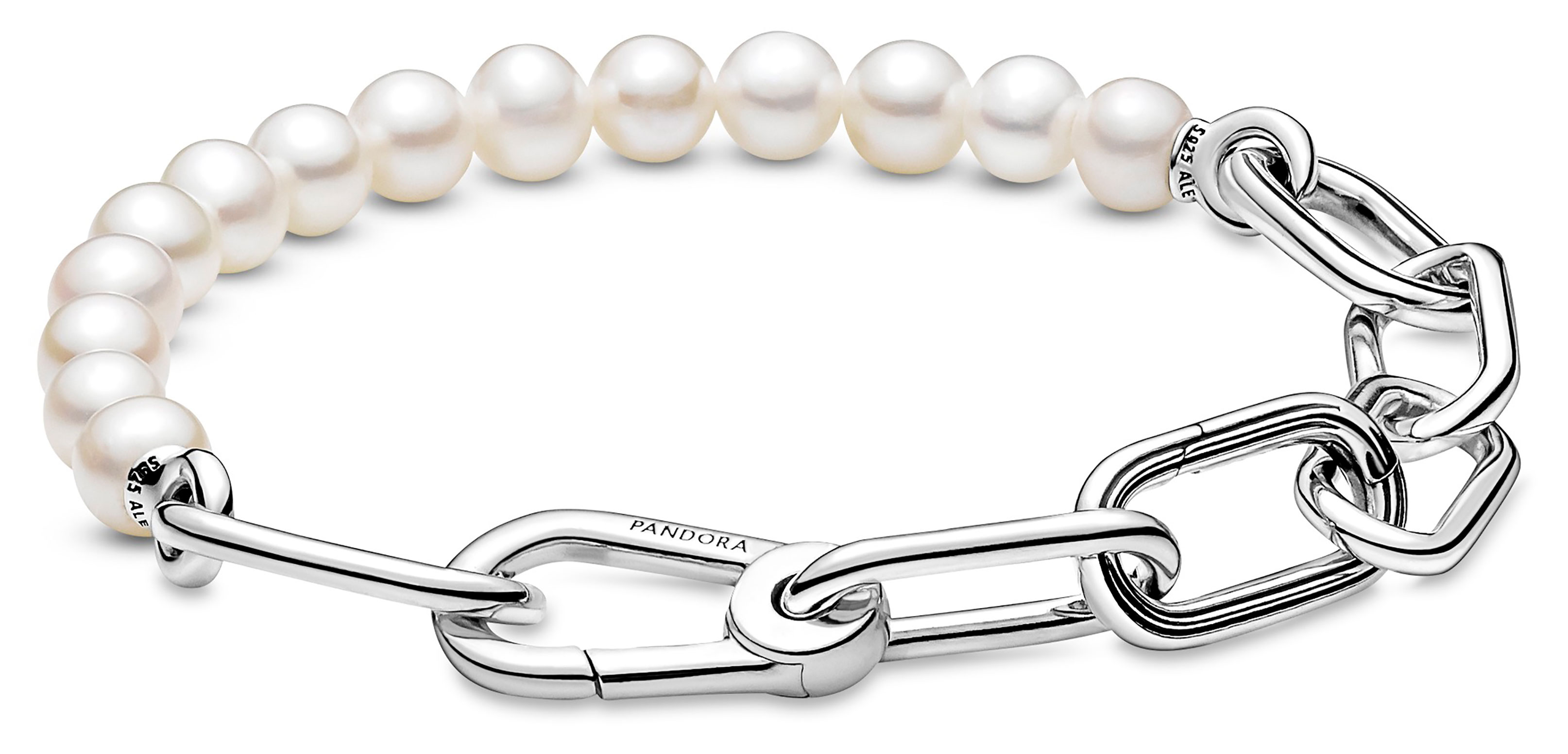 Pandora Me rannekoru Freshwater Cultured Pearl Sterling Silver ...