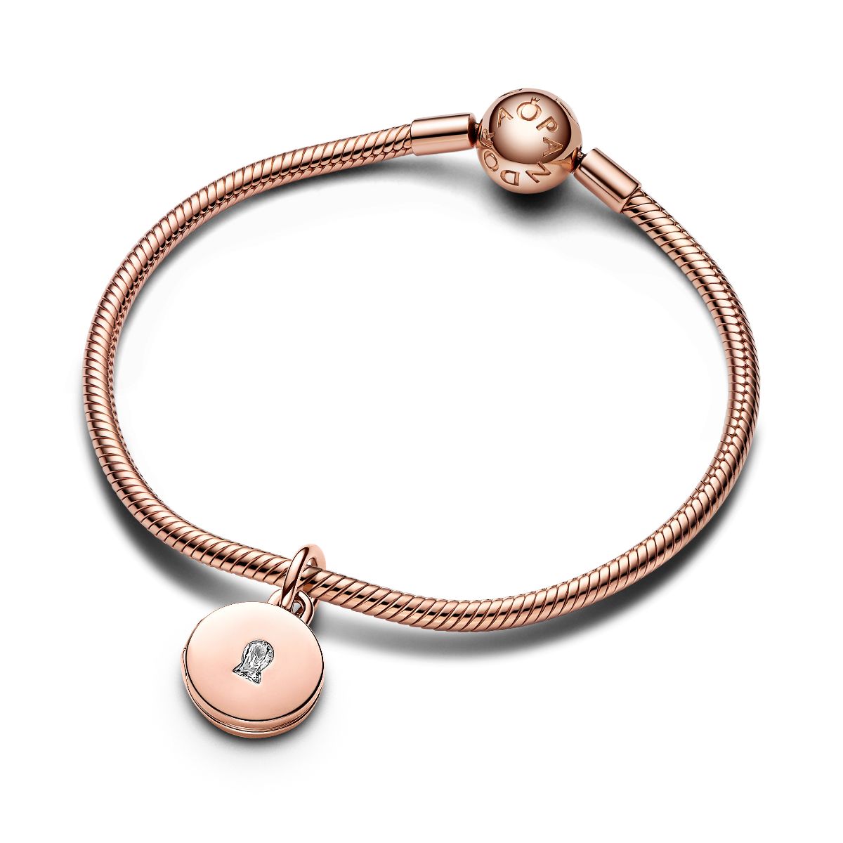 Pandora Moments Openable & Engravable Love Locket Dangle Charm 14k Rose ...