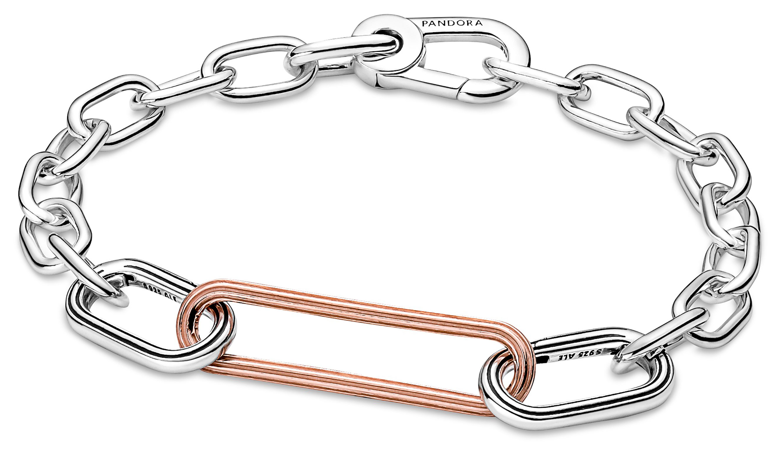 Pandora Me hela Styling Link 14k Rose Gold-Plated 789656C00 - Keskisen ...