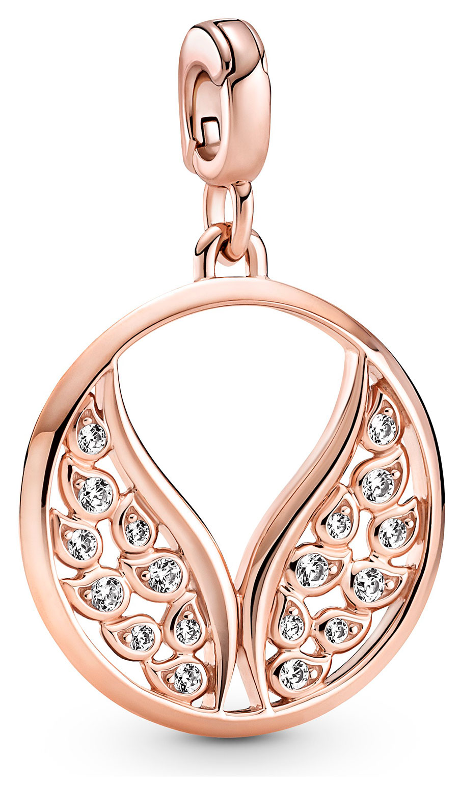 Pandora Me hela Burning Wings Medallion 14k Rose Gold-Plated 789672C01 ...