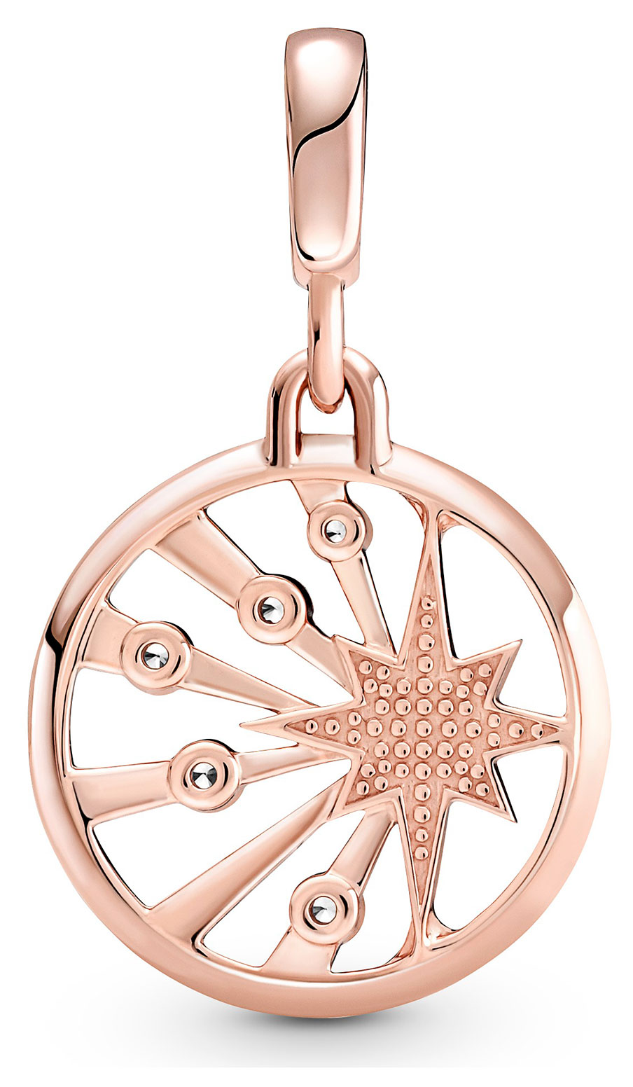 Pandora Me hela Rays of Life Medallion 14k Rose Gold-Plated 789676C01 ...