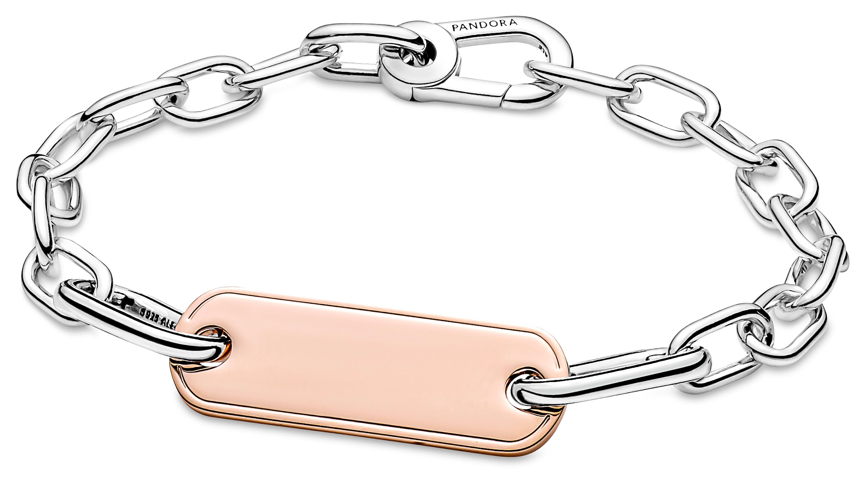Pandora Me hela Styling Engravable Link 14k Rose Gold-Plated 789677C00 ...