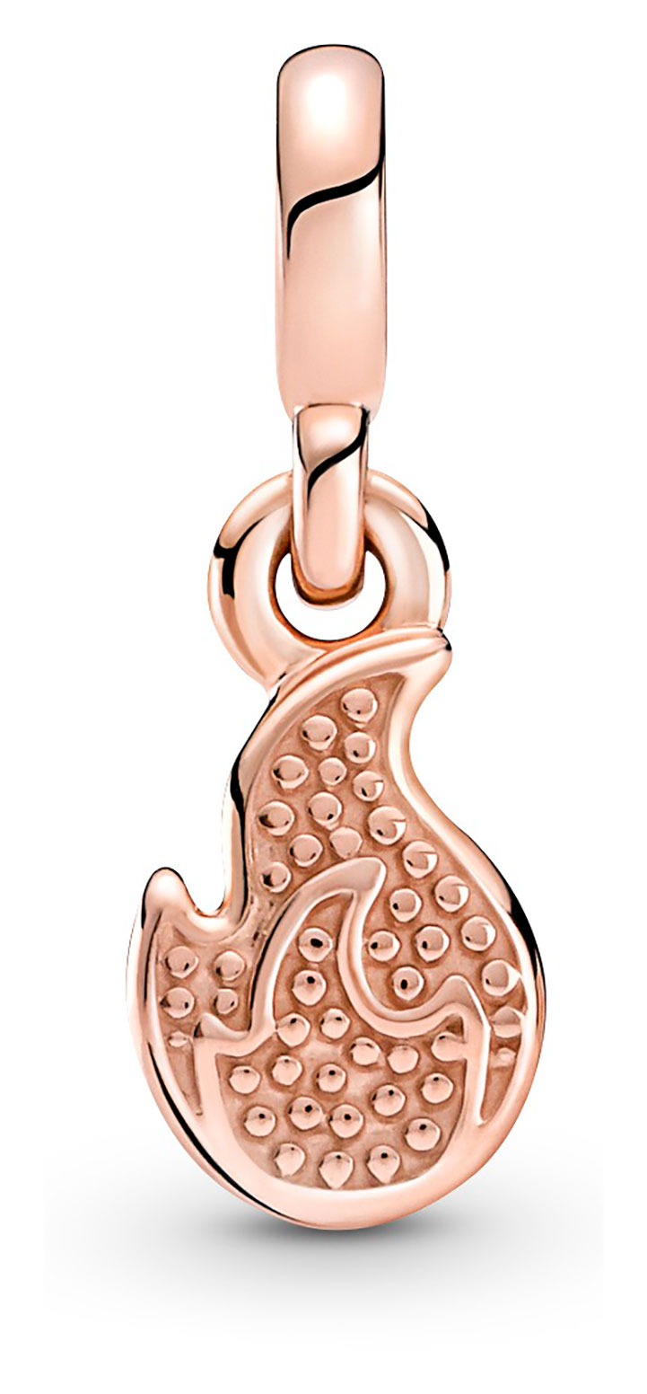 Pandora Me hela Burning Flame Mini Dangle 14k Rose Gold-Plated ...