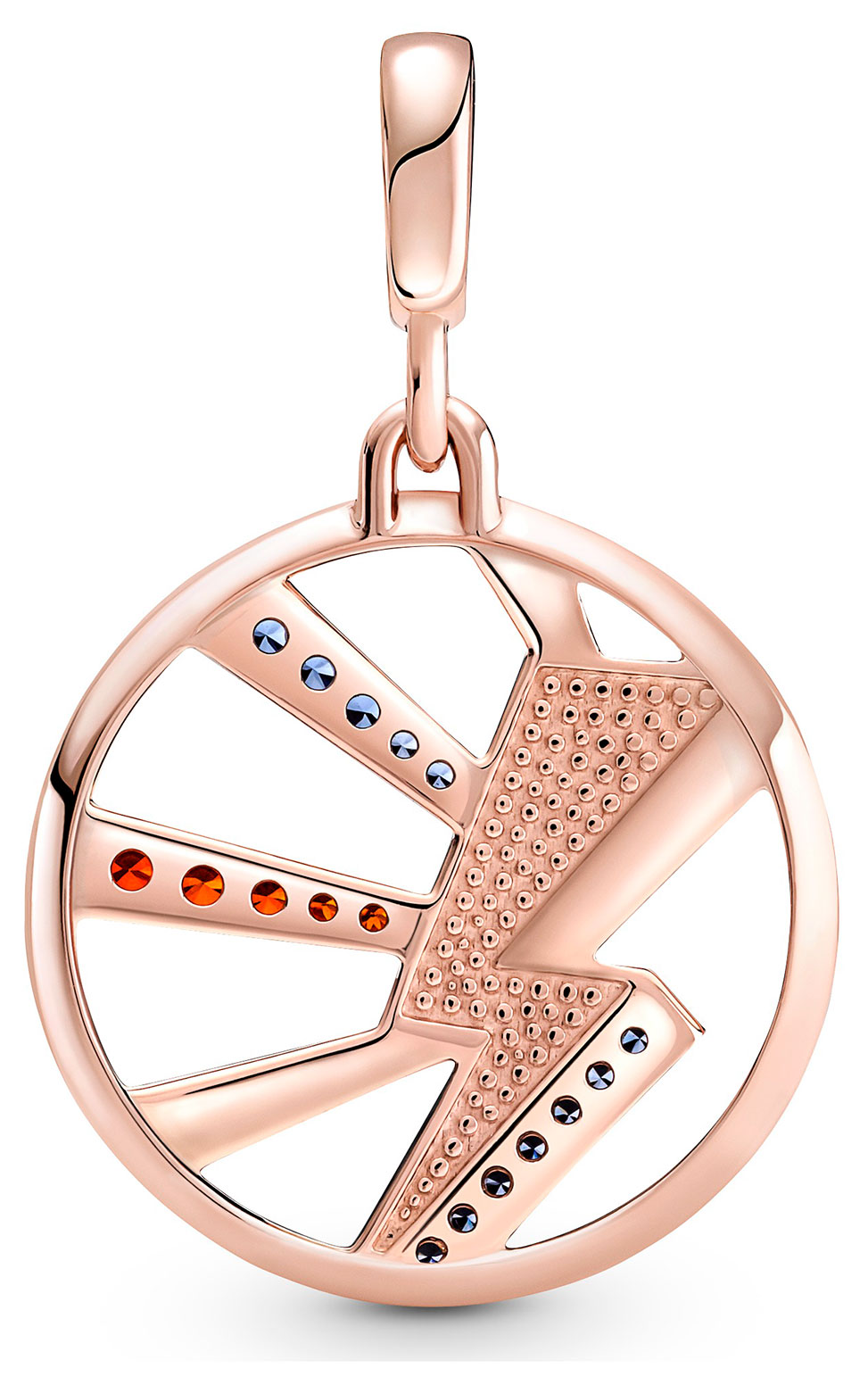Pandora Me hela Light Me Up Medallion 14k Rose Gold-Plated 789693C01 ...