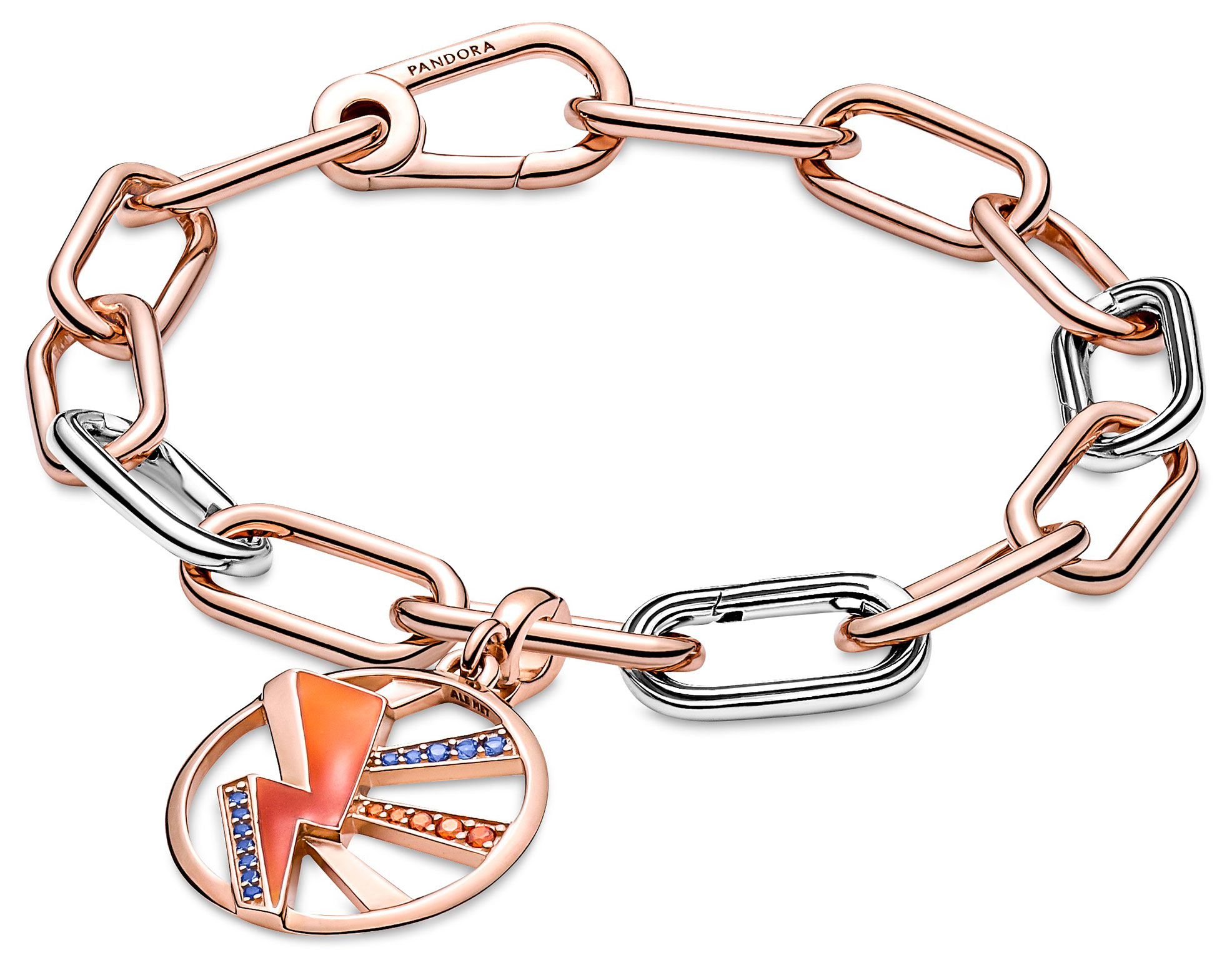 Pandora Me hela Light Me Up Medallion 14k Rose Gold-Plated 789693C01 ...