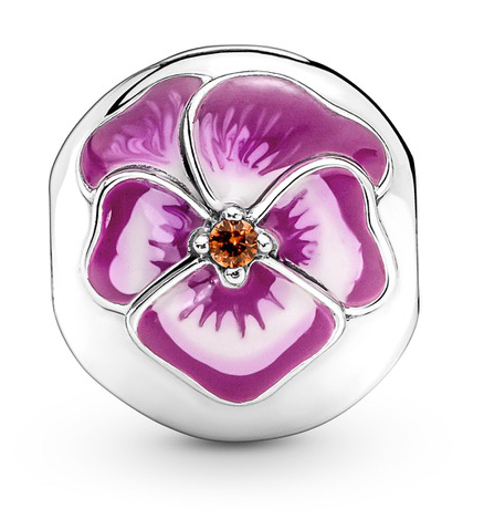 Pandora Moments Pink Pansy Flower lukkopala 790772C01 - Keskisen Kello Oy