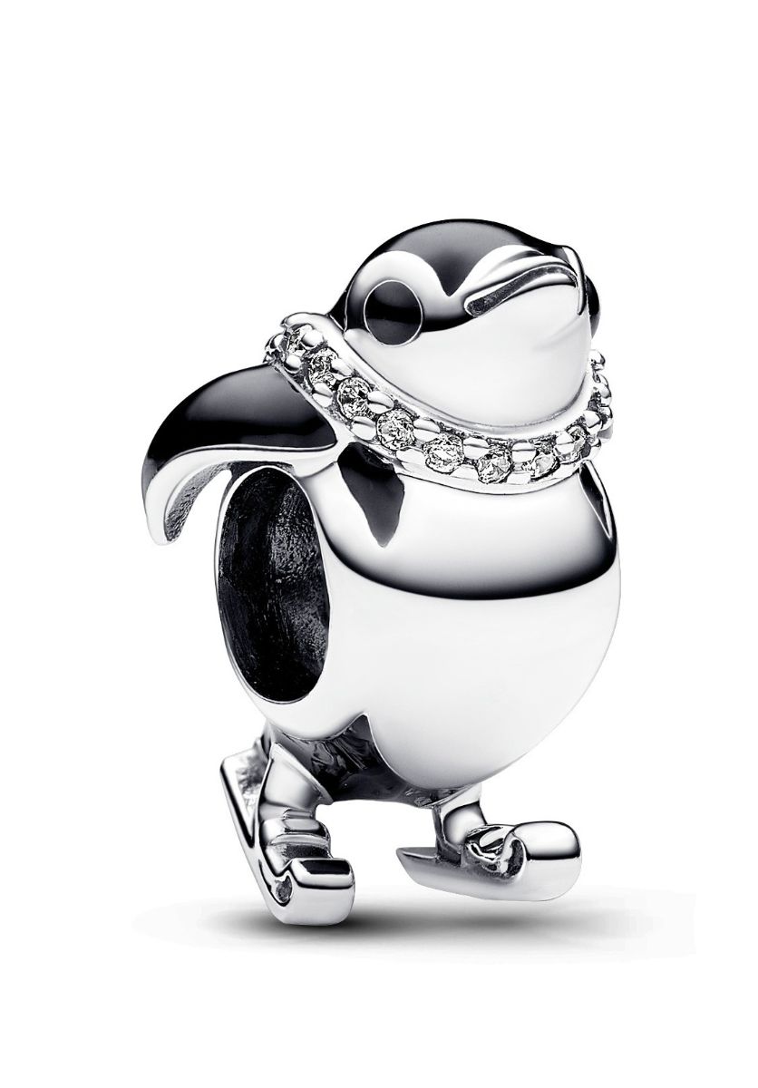 Pandora Moments Skiing Penguin Sterling silver Enamel hela 792988C01 ...