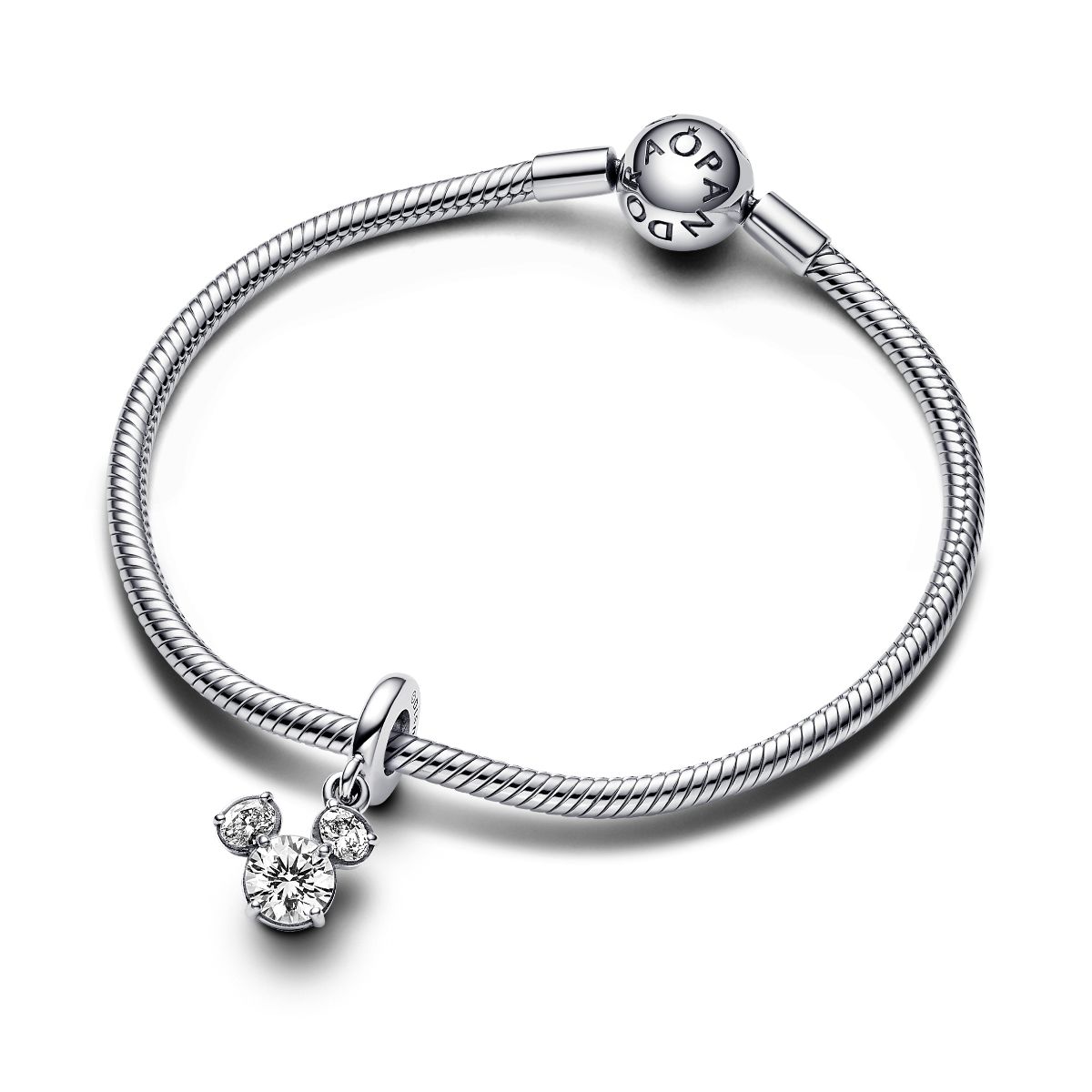 Pandora Disney x Pandora Mickey Mouse Sparkling Head Silhouette ...