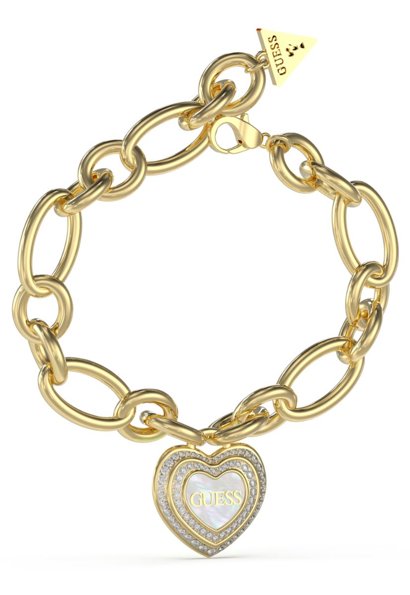 GUESS Love kullanvärinen sydänrannekoru JUBB04025JWYGWHS - Keskisen ...
