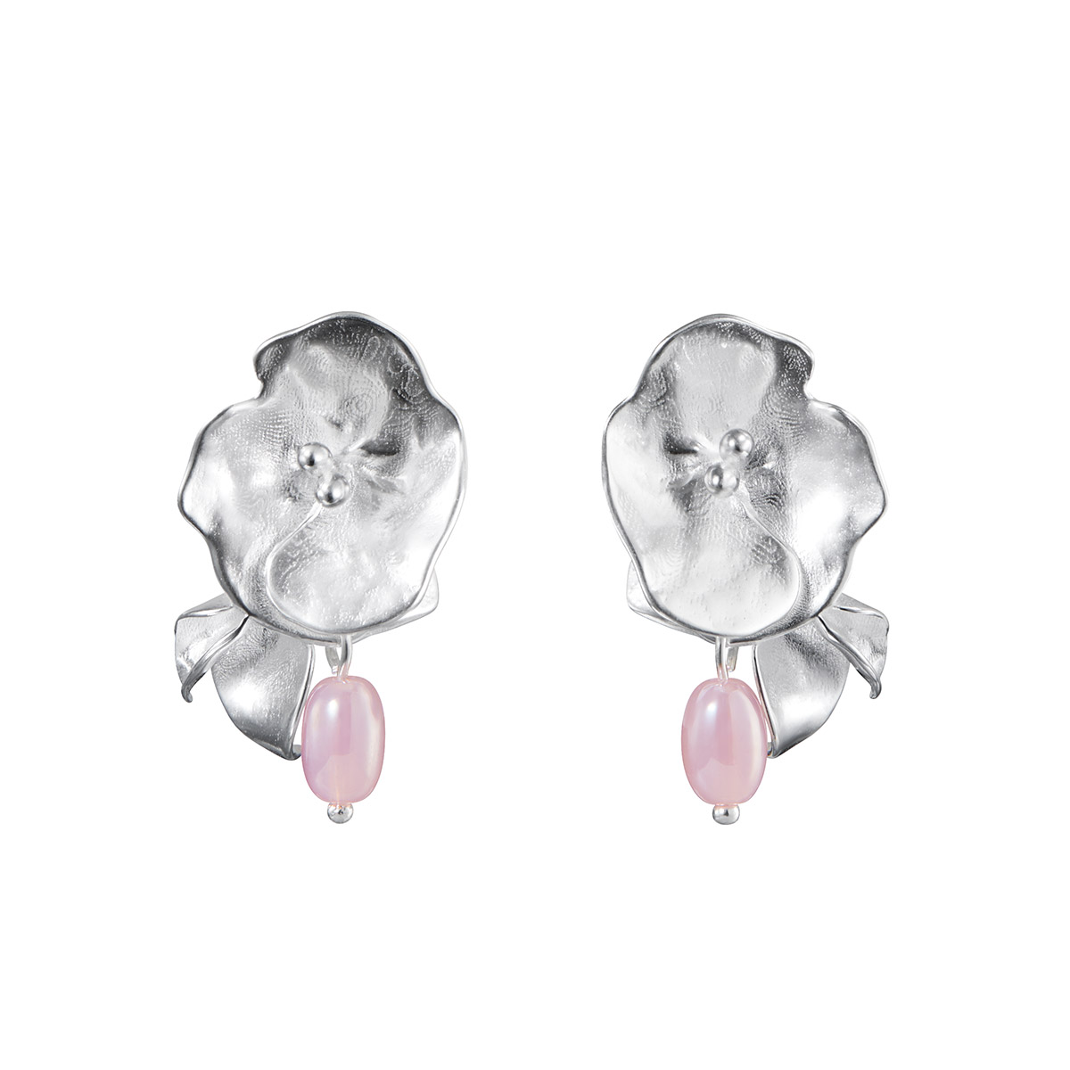 Kalevala Roosa nauha 2024 korvakorut hopea 261000704JT - Keskisen Kello Oy