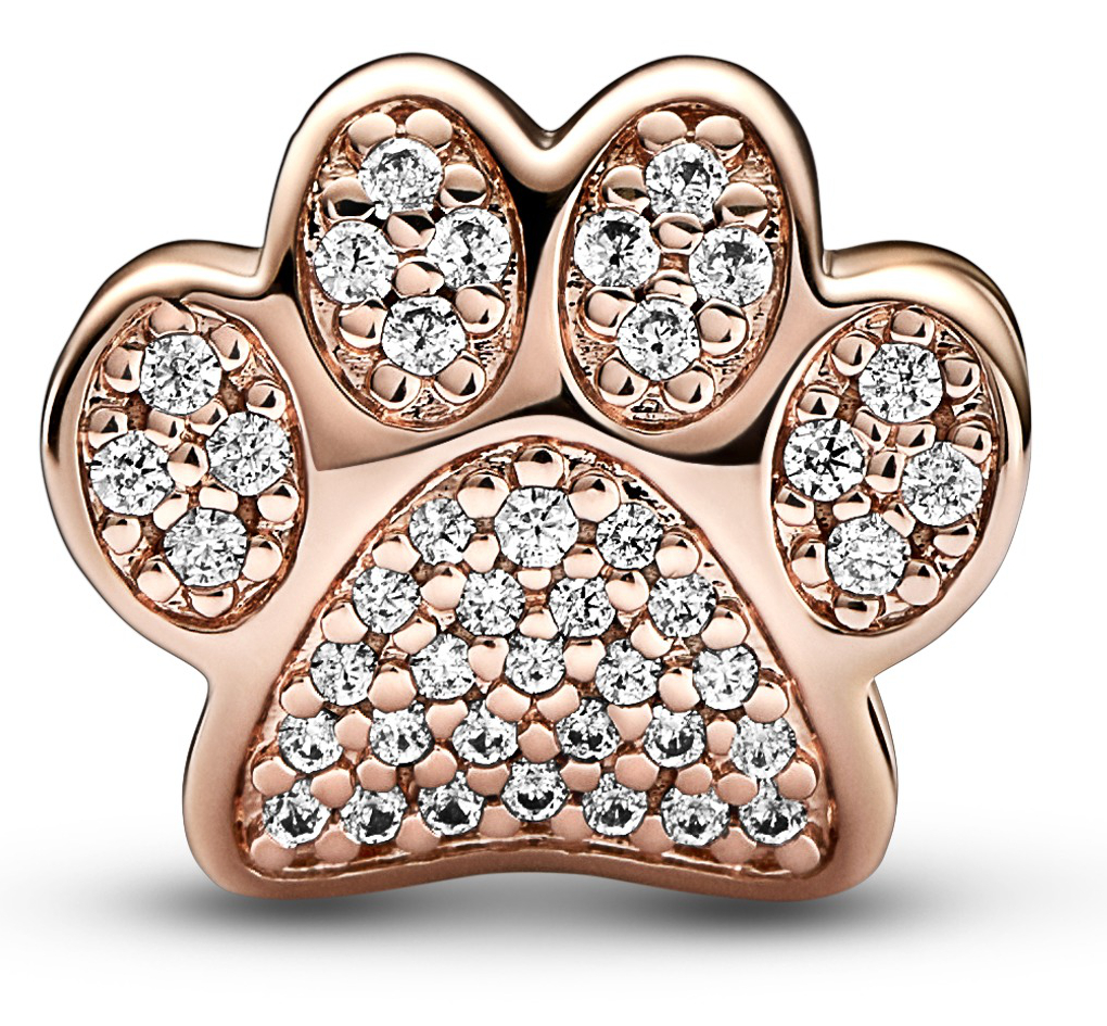 Pandora Moments punakullattu kimaltava tassu hela 781714C01 ...