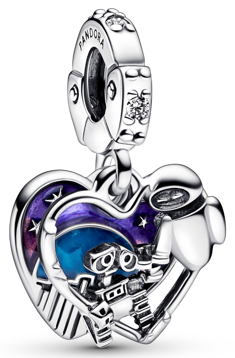 Pandora Disney x Pandora Pixar Wall-E & Eve Glow-in-the-dark hela ...