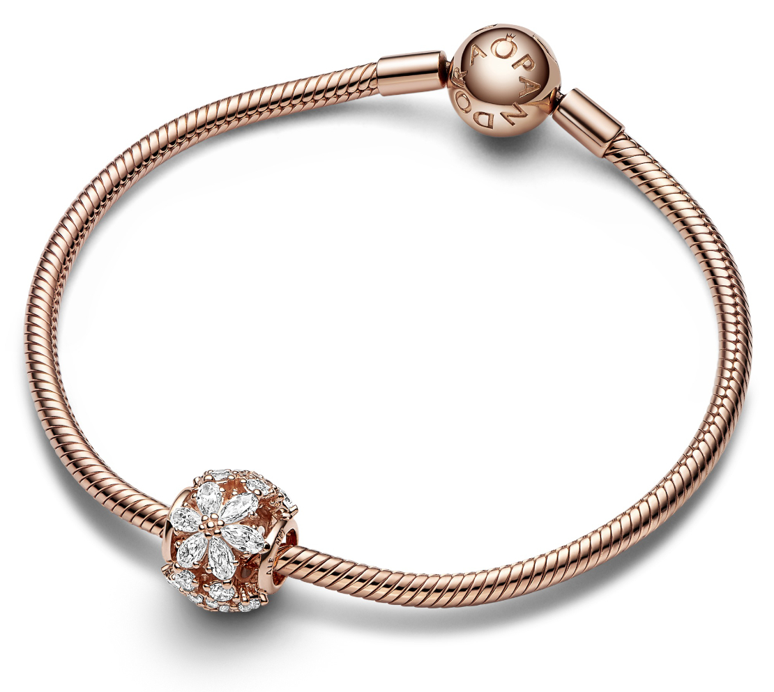 Pandora Timeless Sparkling Herbarium Cluster Round hela 782383C01 ...