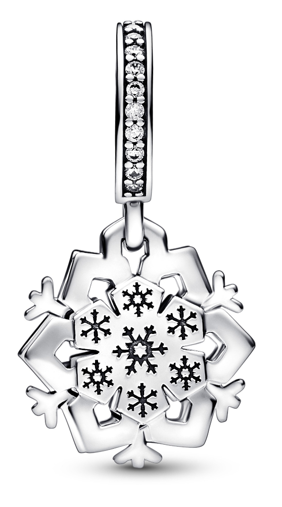 Pandora Moments Sparkling Snowflake riipushela 792355C01 - Keskisen ...