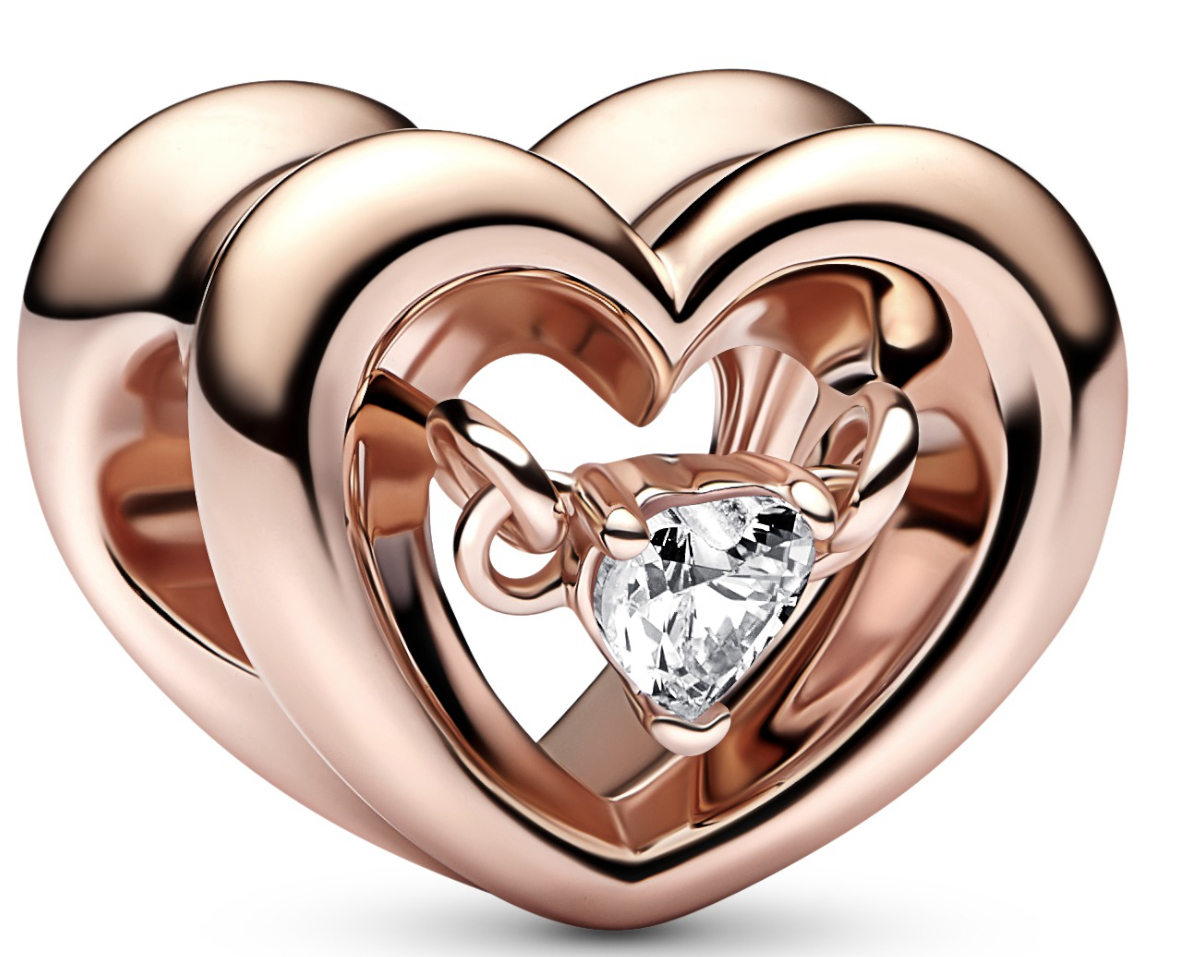 Pandora Moments Radiant Heart & Floating Stone hela 782493C01 ...