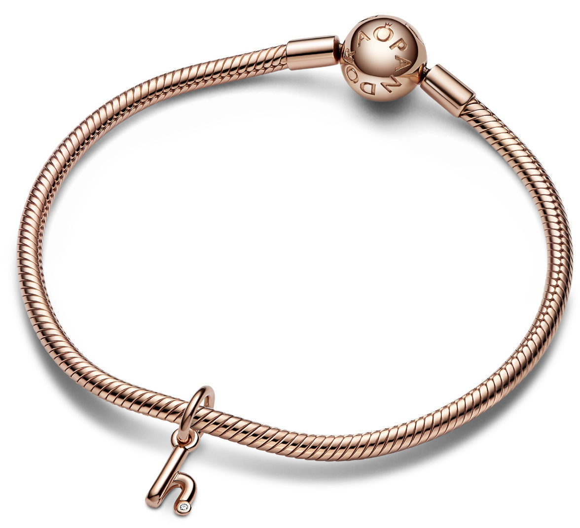 Pandora Moments Letter h Script Alphabet kirjainkoru hela 782462C01 ...