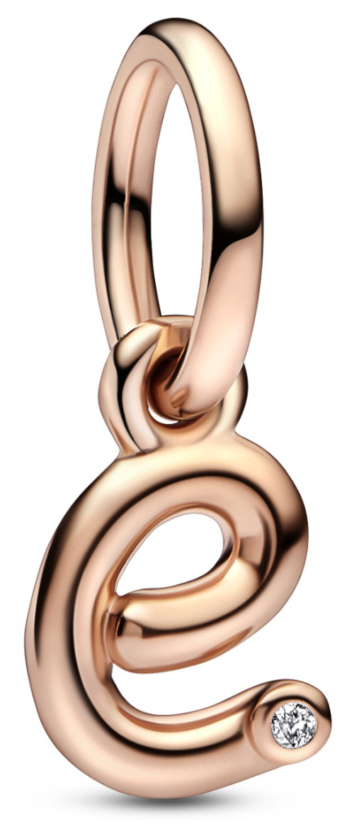 Pandora Moments Letter e Script Alphabet kirjainkoru hela 782463C01 ...