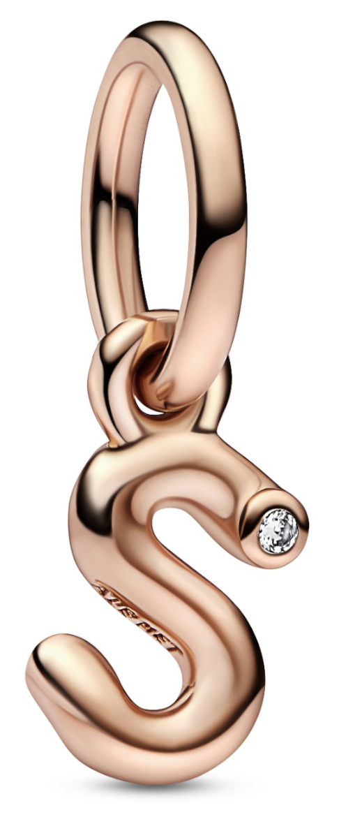 Pandora Moments Letter x Script Alphabet kirjainkoru hela 782482C01 ...