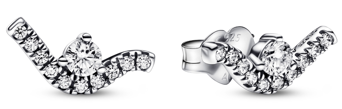 Pandora Timeless Sparkling Wave korvakorut 292544C01 - Keskisen Kello Oy