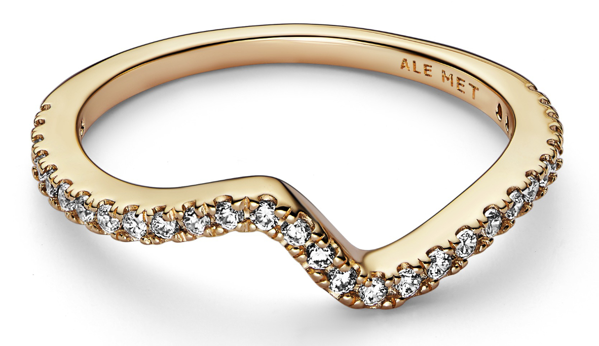 Pandora Timeless Ring Stackable Sparkling Wave sormus 162539C01 - Keskisen Kello Oy