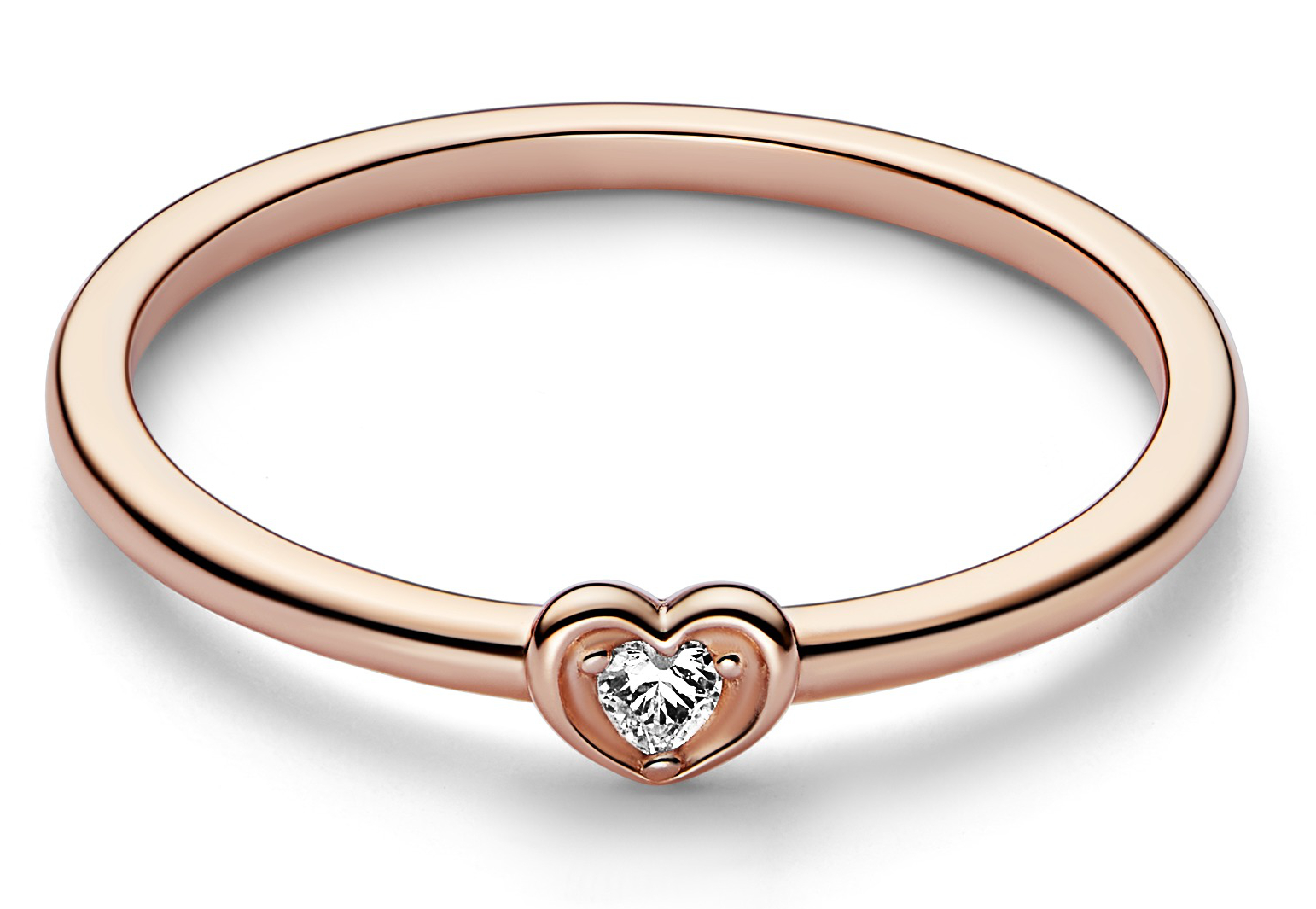 Pandora Moments Ring Stackable Radiant Heart sormus 182495C01 ...