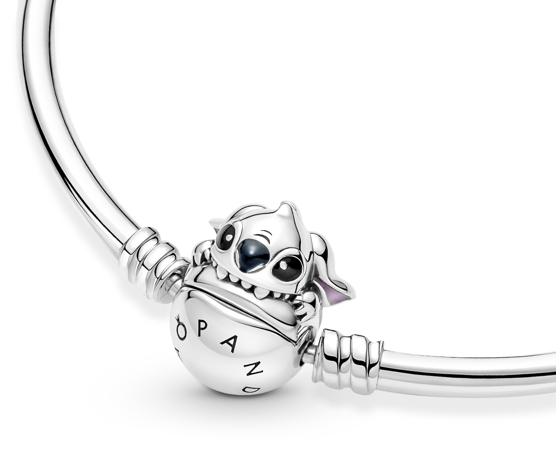 Pandora Disney x Pandora Stitch Biting Clasp rannekoru 591683C01 ...