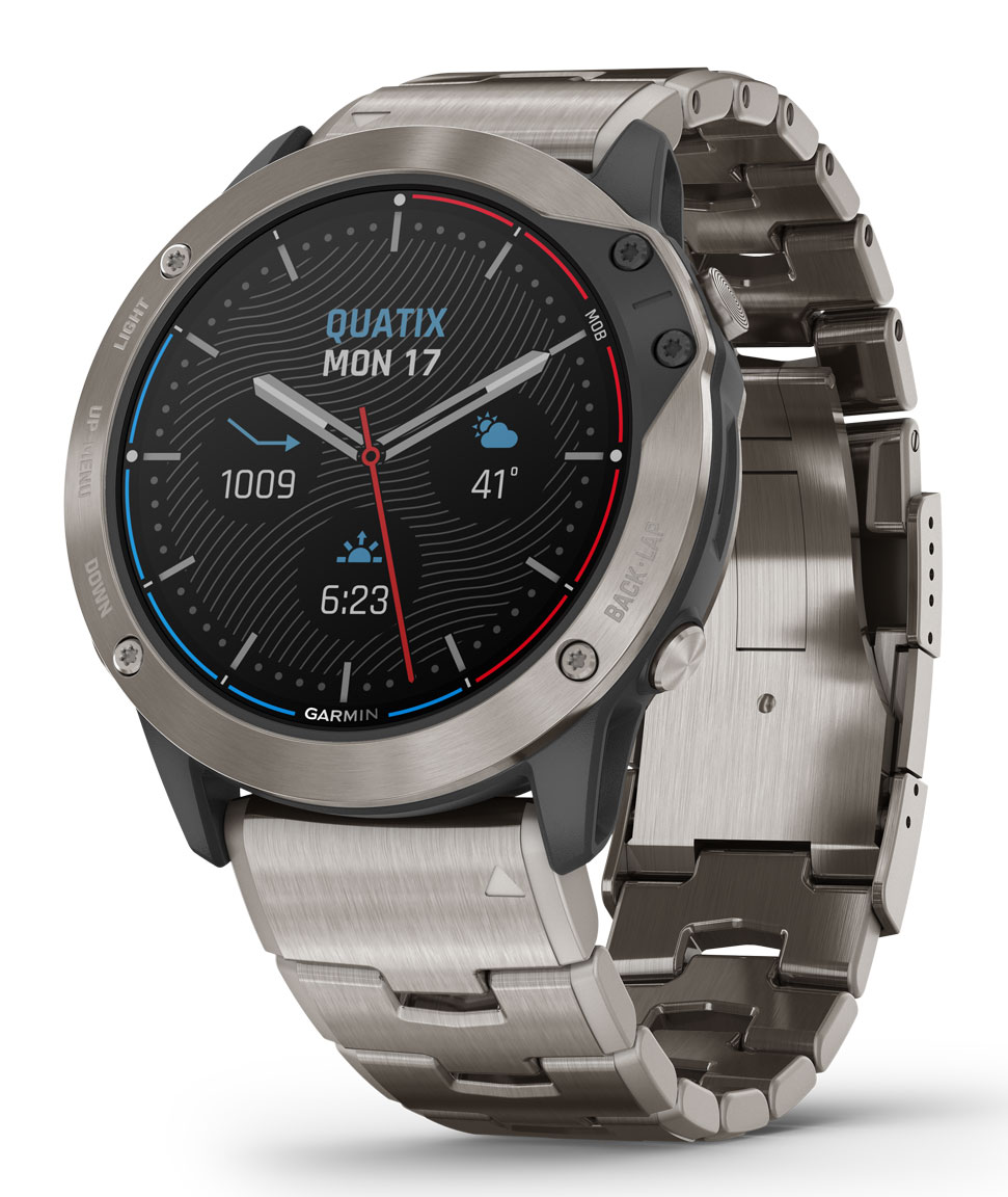 Garmin quatix 6x Solar Titanium with Titanium Band 010-02157-31 ...