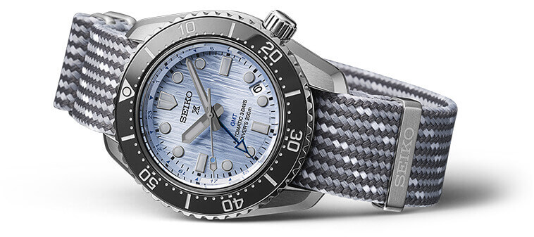 Seiko Prospex Glacier blue GMT Save the Ocean Limited Edition SPB385J1 ...