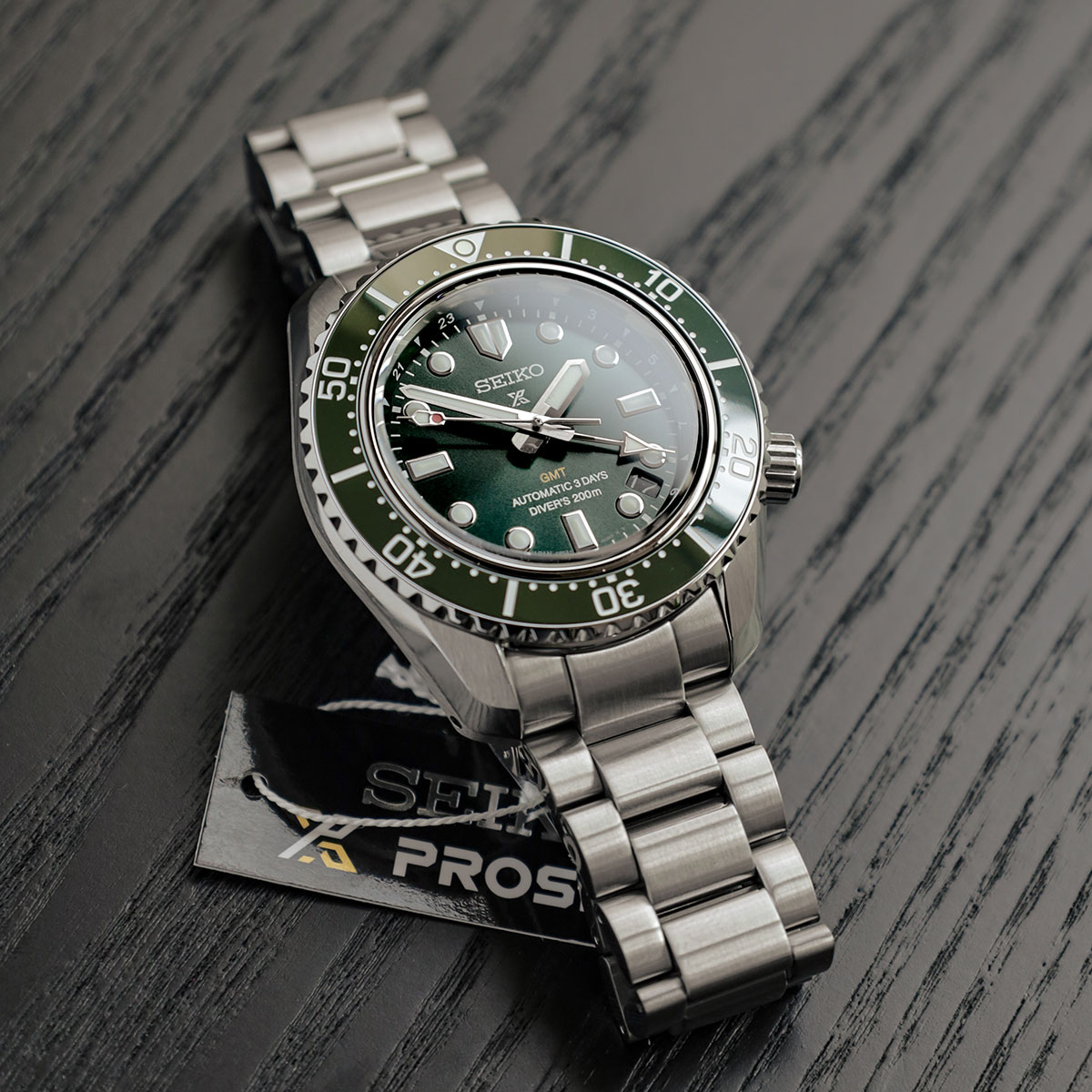 Seiko Prospex Marine Green GMT SPB381J1 - Keskisen Kello Oy