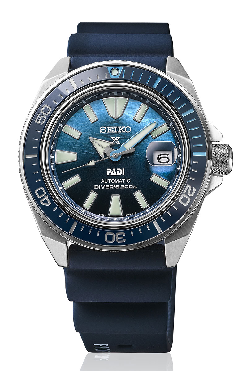 Seiko Prospex Great Blue Samurai Scuba PADI Special Edition SRPJ93K1 ...