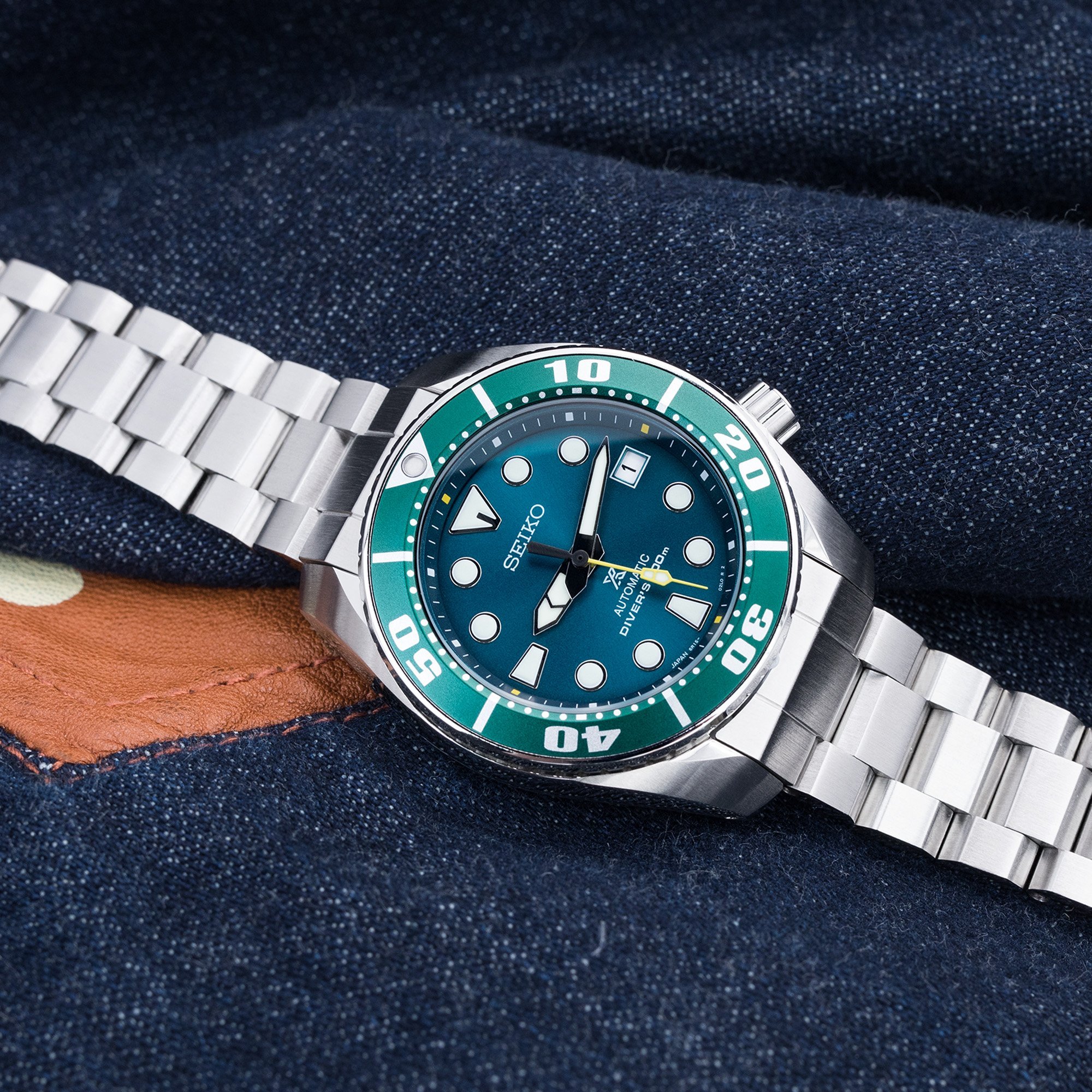 MiLTAT Hexad teräsranneke Seiko Sumo sarjaan SS201820B042 - Keskisen ...