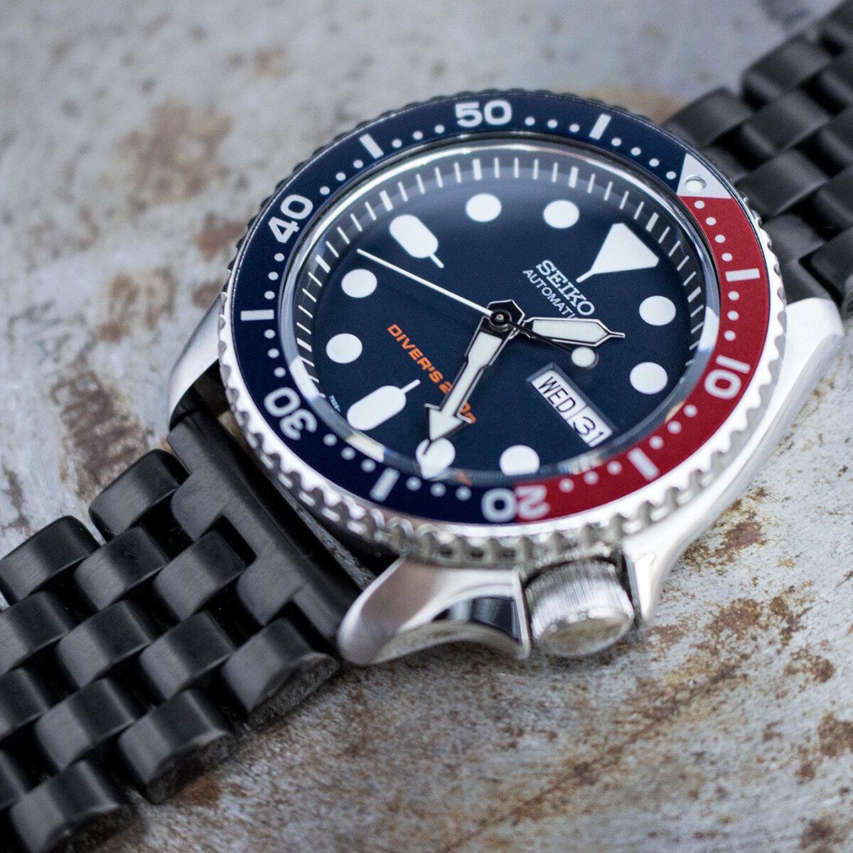 MiLTAT PVD Black Super Engineer 22mm Straight End teräsranneke ...