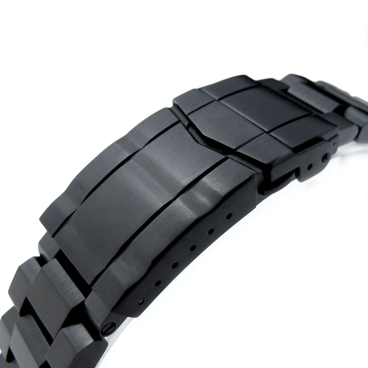 MiLTAT Hexad PVD Black teräsranneke Seiko Samurai sarjaan ...