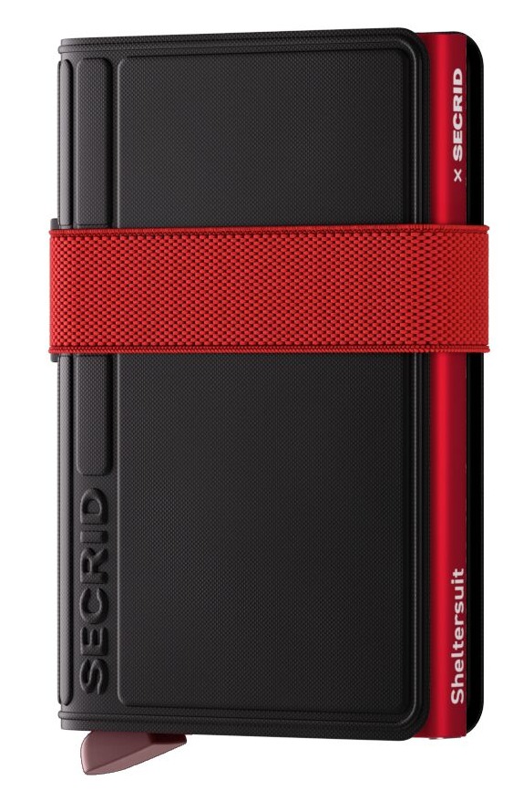 Secrid Bandwallet TPU Sheltersuit Black-Red - Keskisen Kello Oy